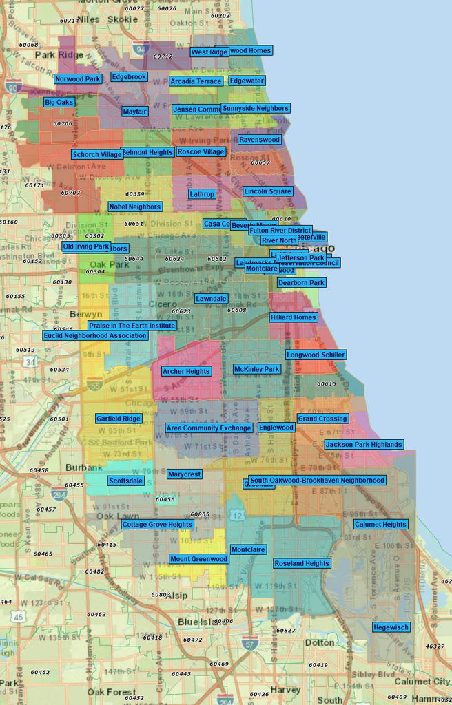 RealZips GeoData - Chicago Illinois Neighborhoods - by Zip – RealDatasets